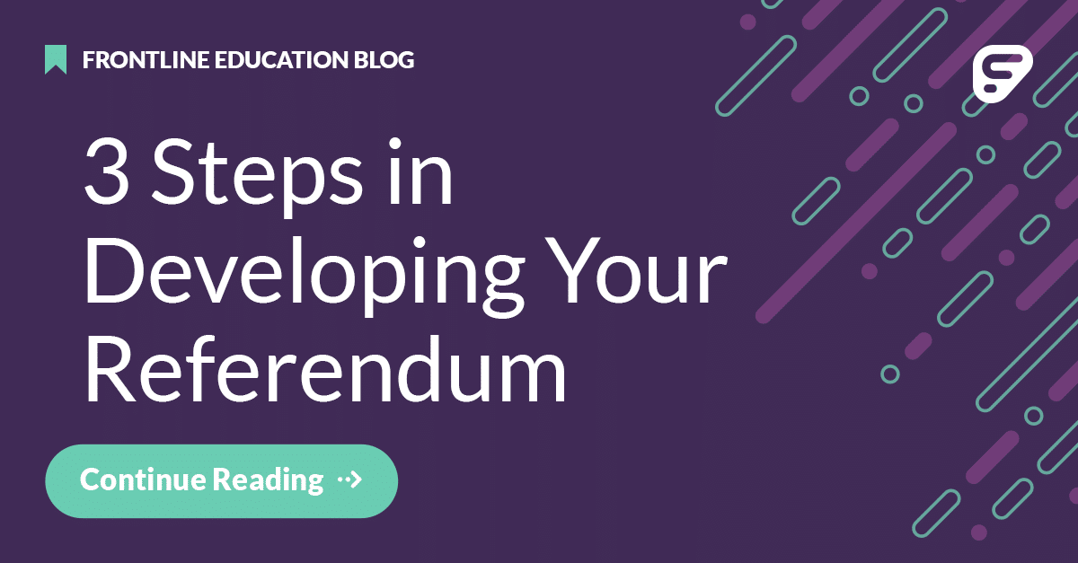 3 Steps in Developing Your Referendum Strategy