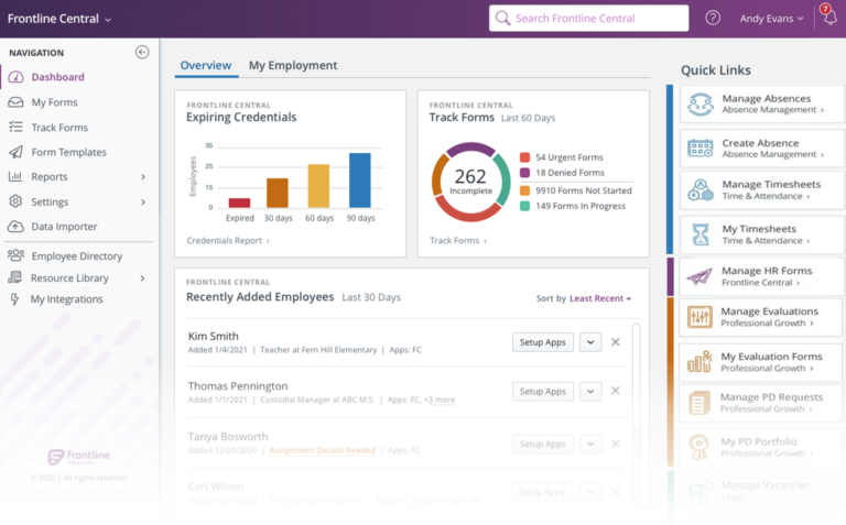 Employee Central | Frontline Education
